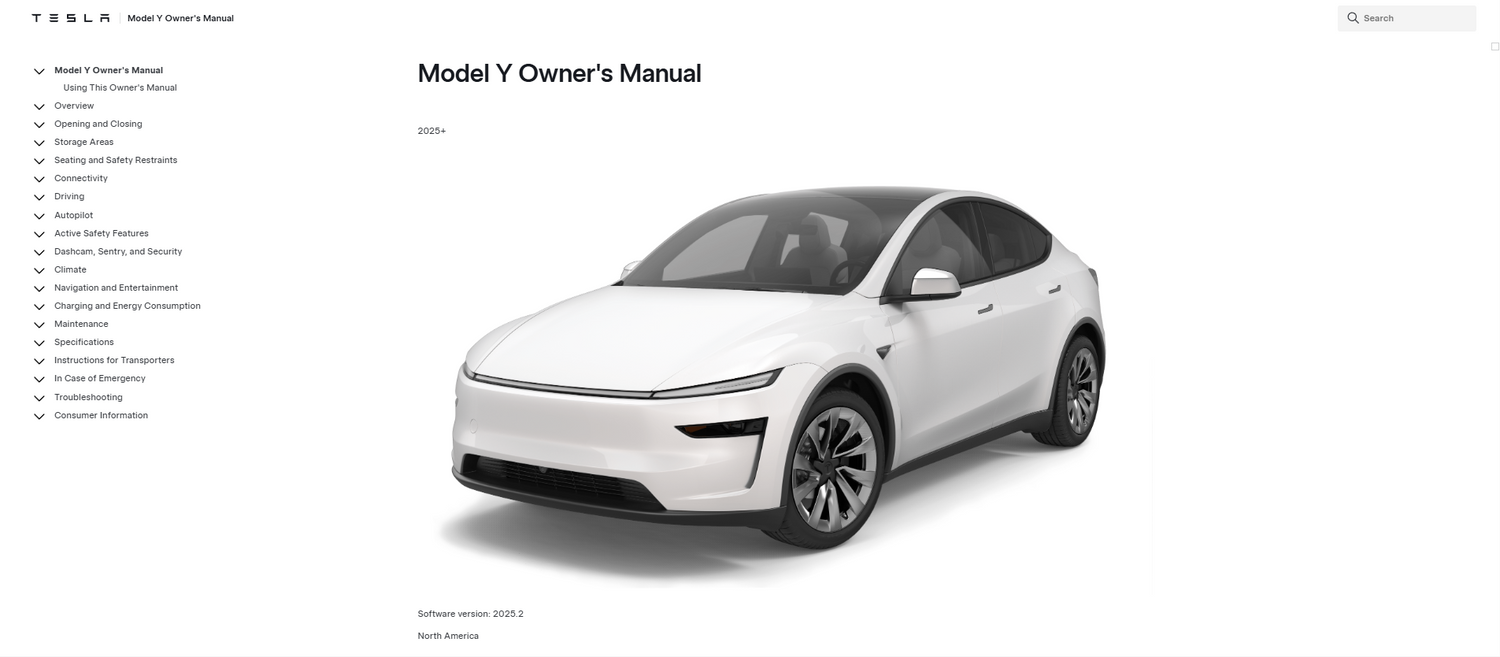 Tesla Releases New Model Y Owner’s Manual, Detailing Range Boost, Acou ...
