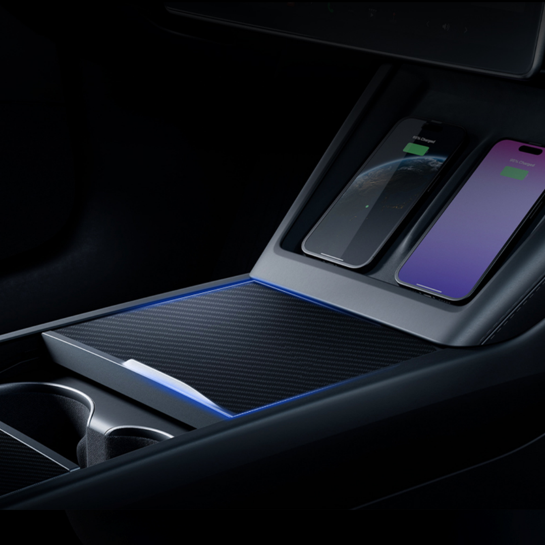 TOPABYTE Center Console Wrap Kit Real Carbon Fiber Protector for Model